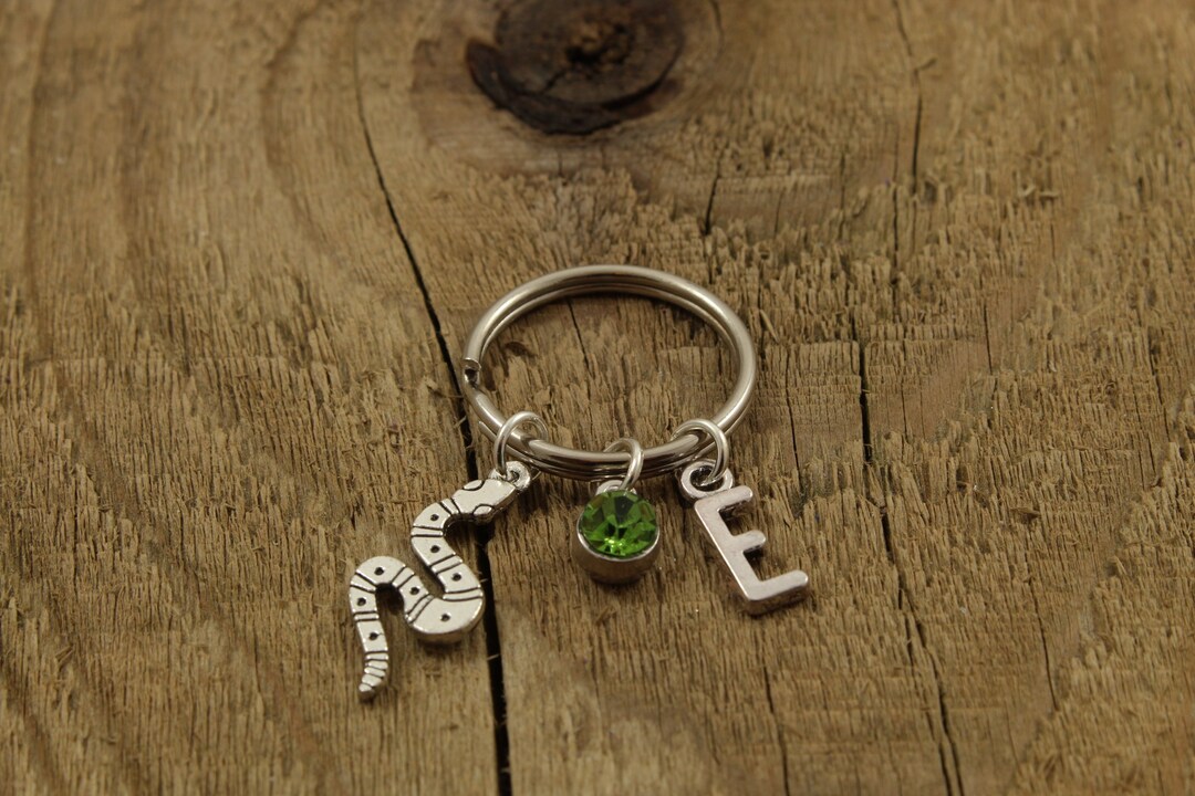 Snake Keyring, Snake Keychain, Personalised Keyring, Personalized ...