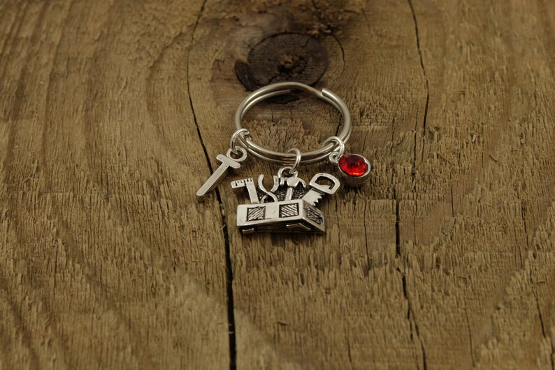 Toolbox Keyring Toolbox Keychain Handyman Keychain | Etsy