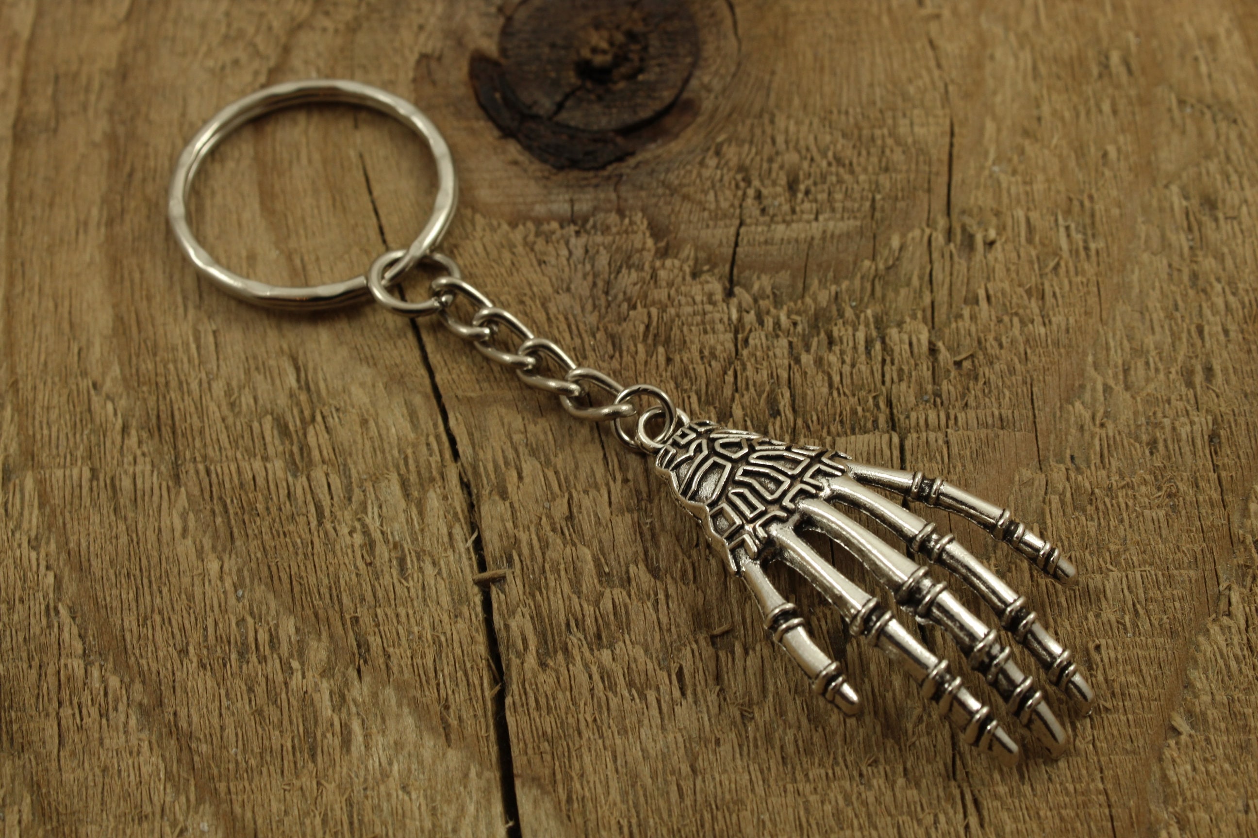 Skeleton Keyring, Skeleton Keychain, Skeleton Hand, Skeleton Gift ...
