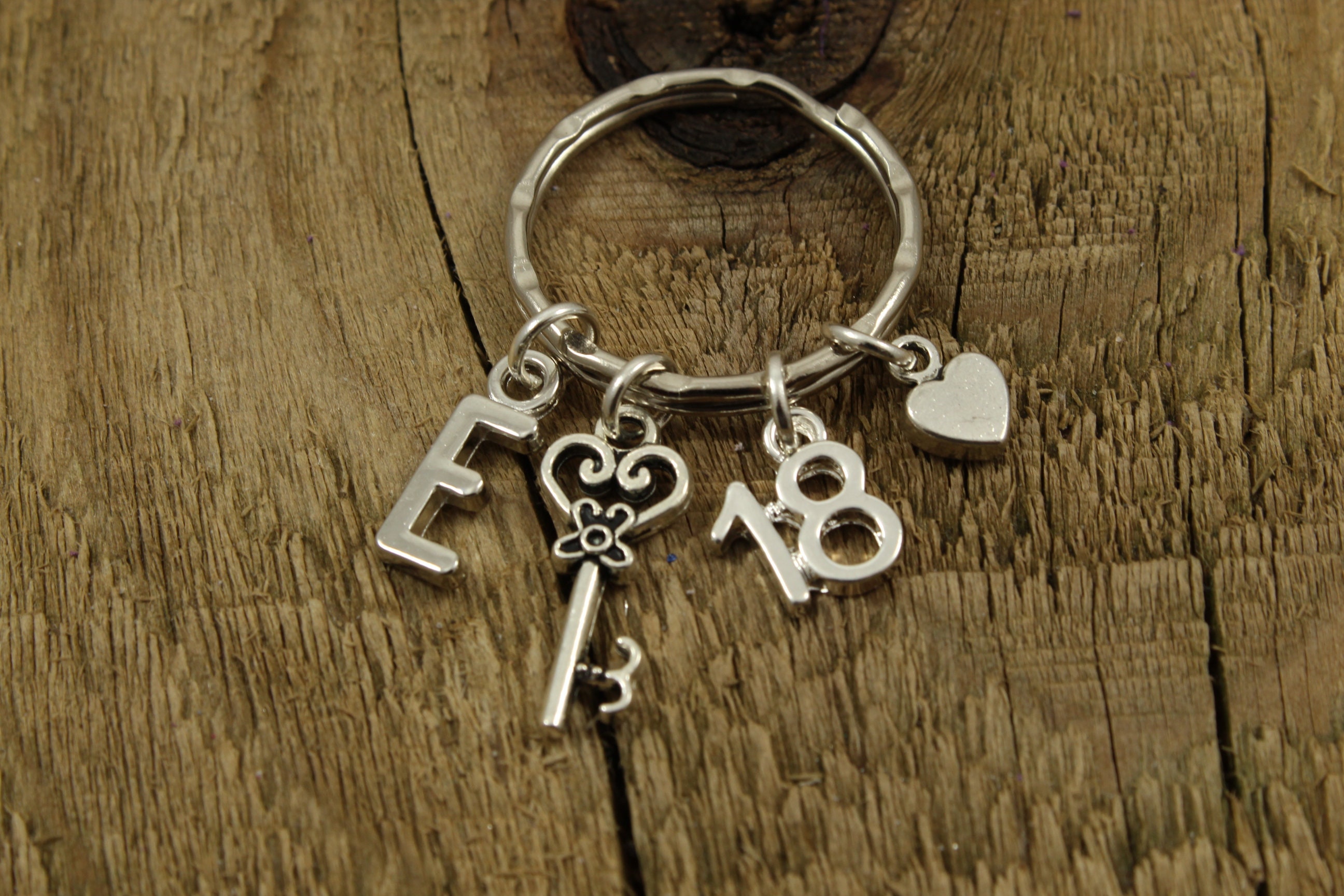 18 Keyring 18 Keychain Eighteen Keyring Personalised 18 - Etsy UK