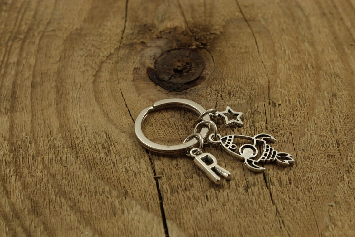 Rocket Keychain Rocket Keyring Space Keychain Space | Etsy UK