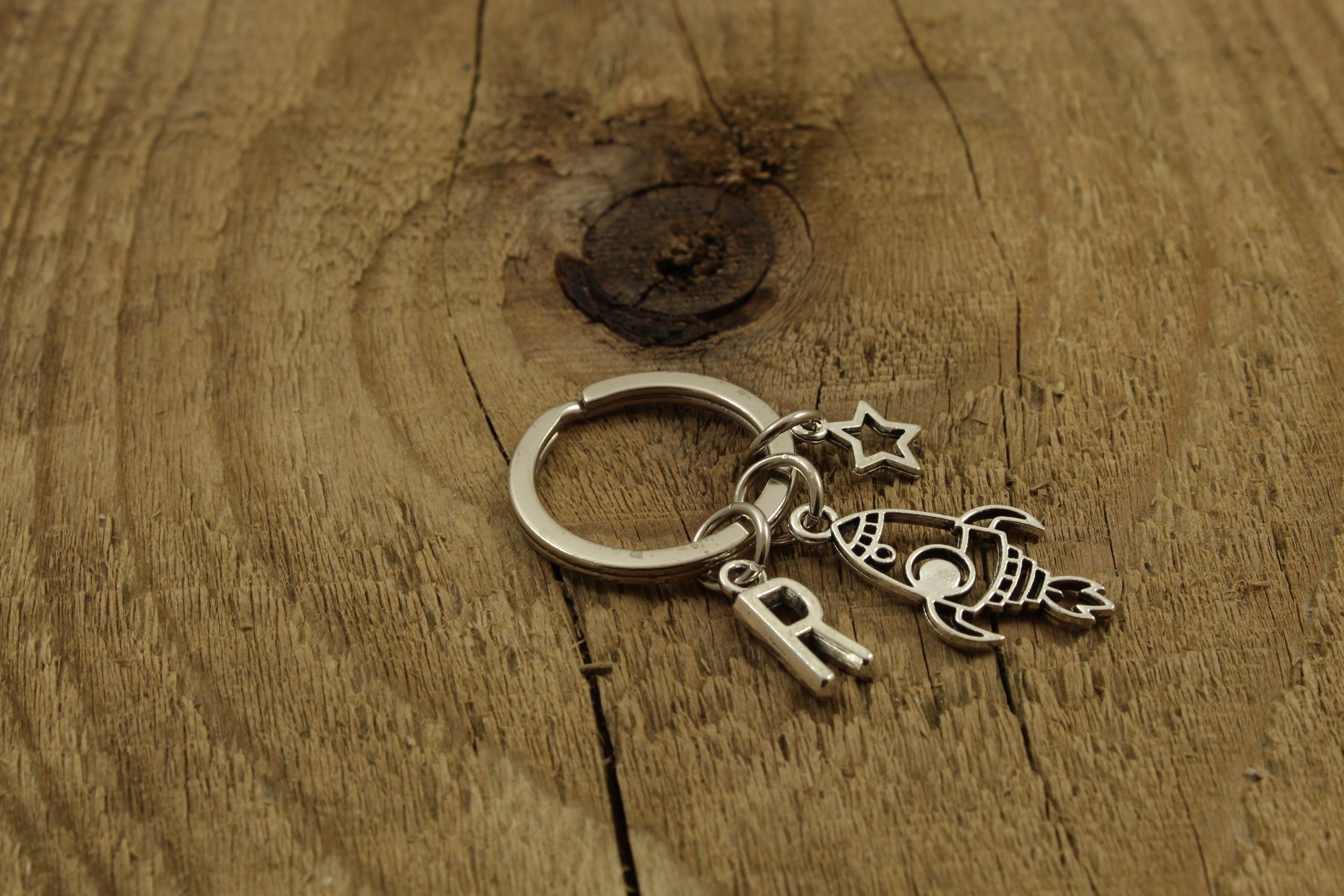 Rocket Keychain, Rocket Keyring, Space Keychain, Space Keyring ...