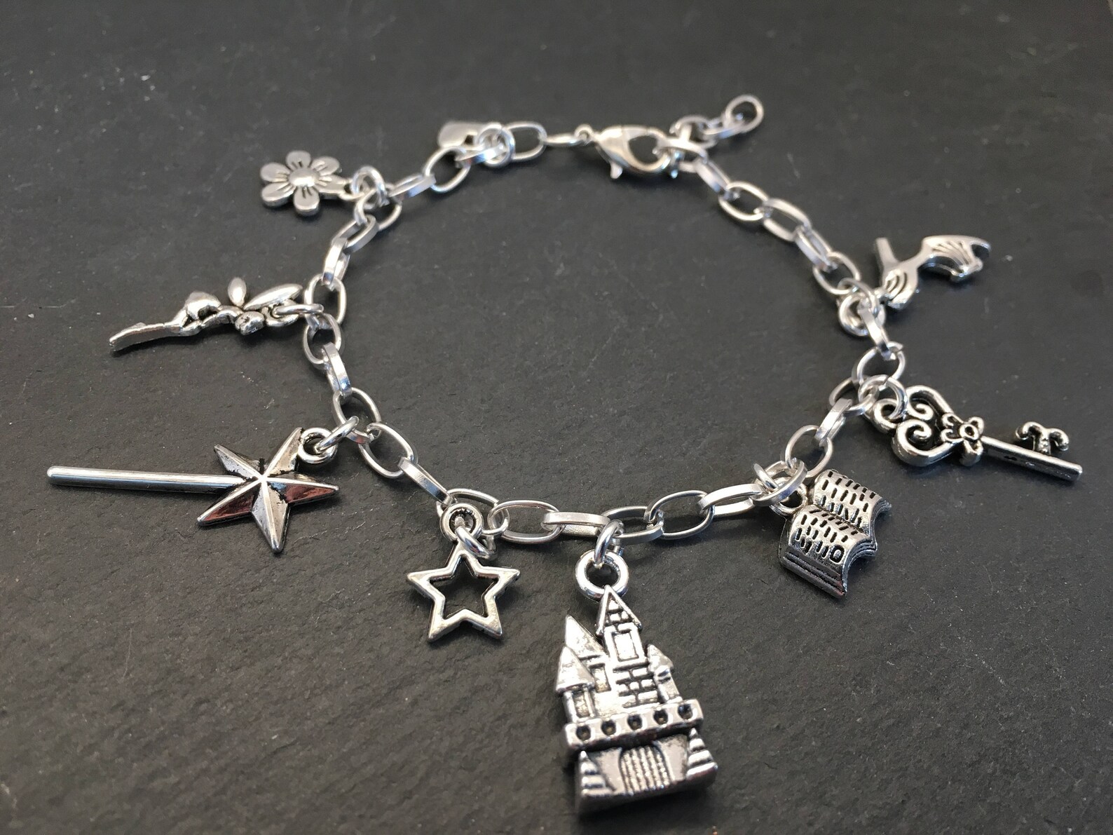 Fairytale Charm Bracelet, Girls Charm Bracelet, Girls Fairytale Themed ...