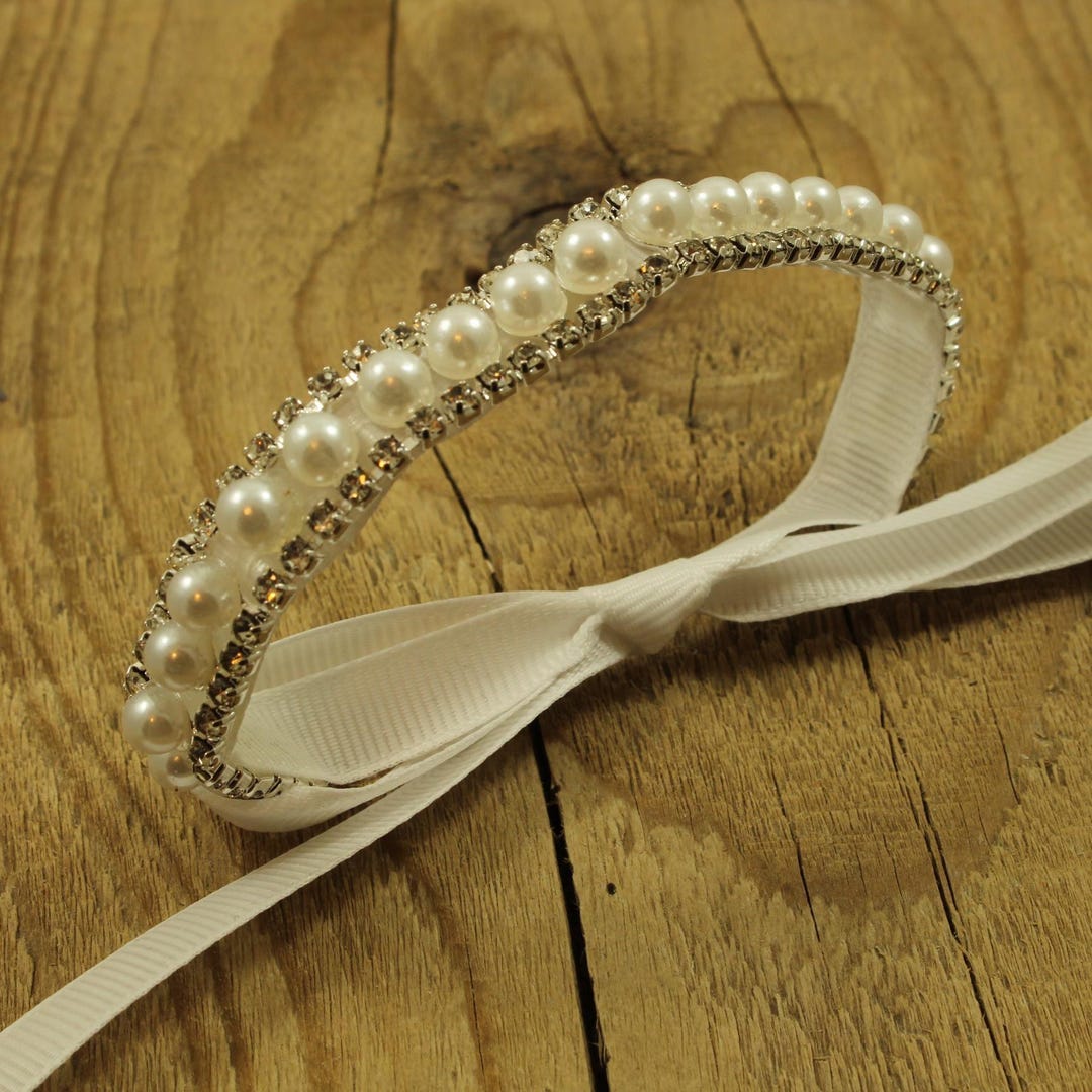 Pearl Bun Wrap, White Pearl Bun Wrap, Pearl Bun Ribbon, Ballet ...