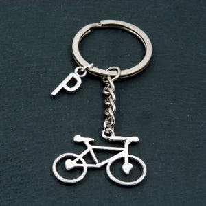Cyclist Keyring, Bicycle Keychain, Bike Keychain, Personalised Cyclist ...