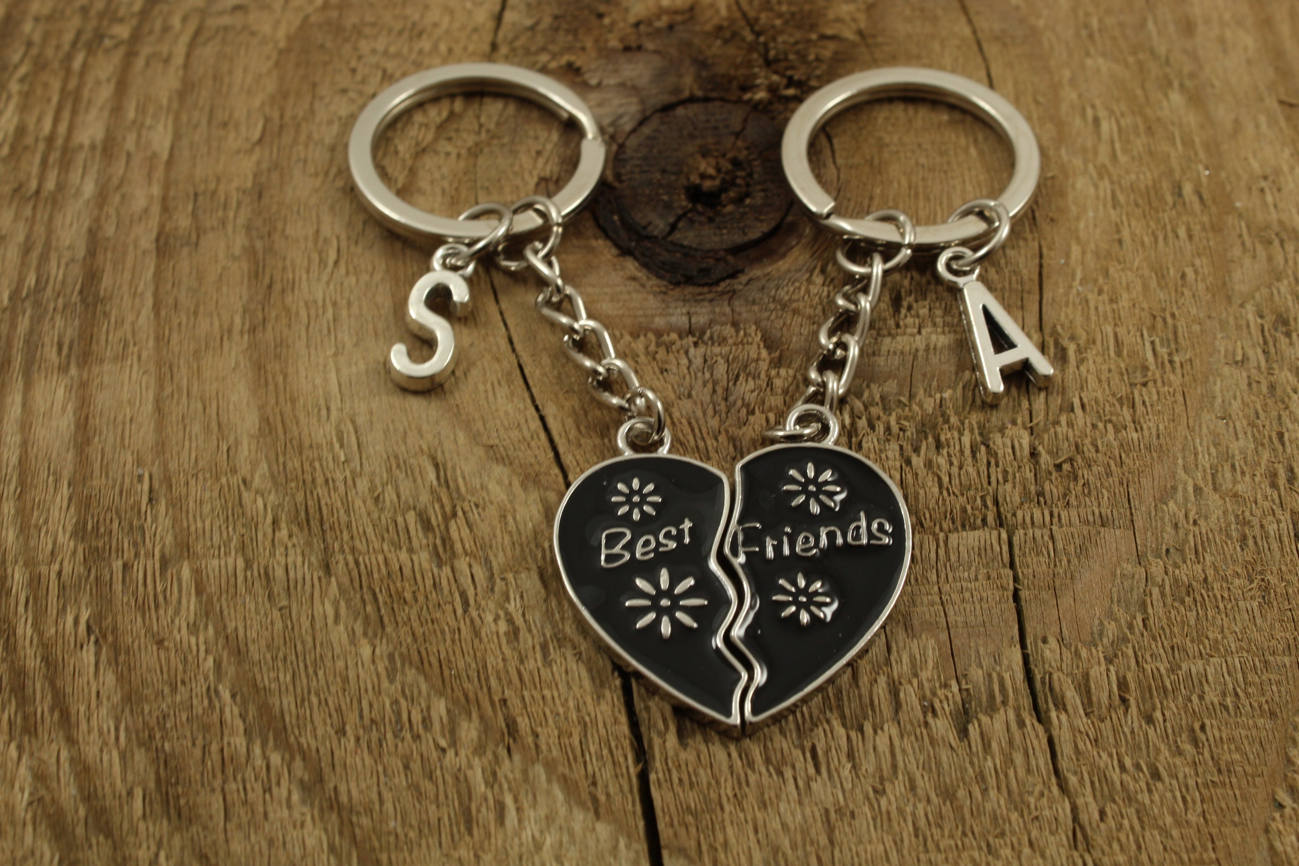 Best Friends Keychains Besties Keyring Gift Set Pair of Best - Etsy UK