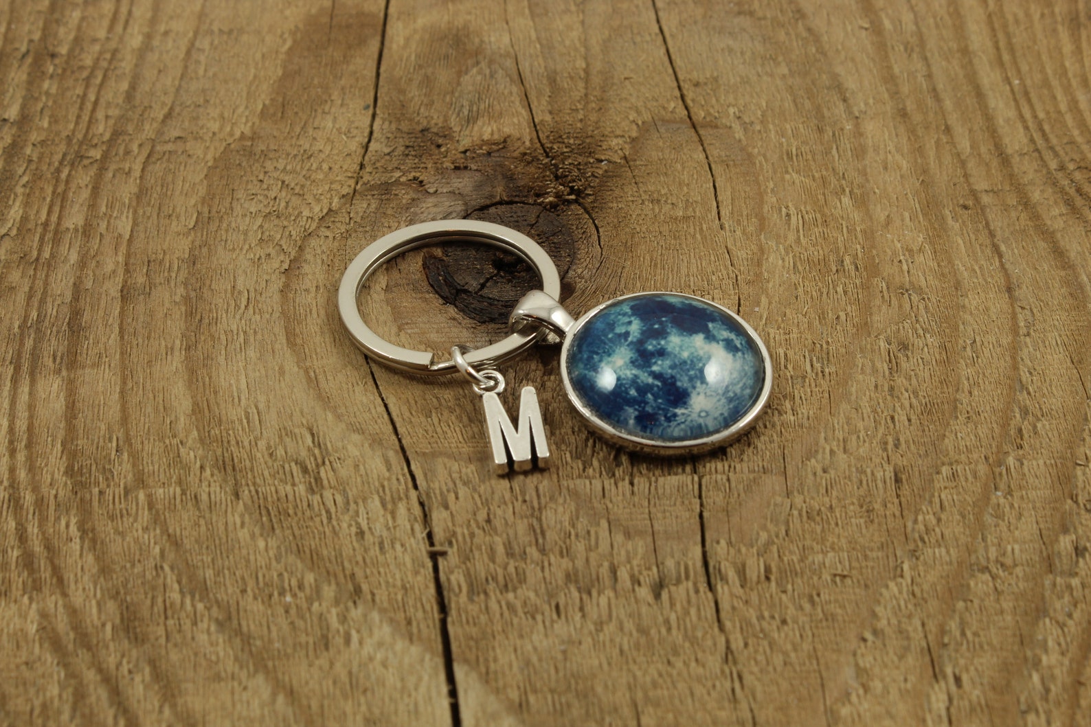 Full Moon Keyring, Moon Keychain, Moon Keyring, Galaxy Gift, Galaxy ...