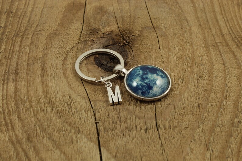 Full Moon Keyring Moon Keychain Moon Keyring Galaxy Gift - Etsy