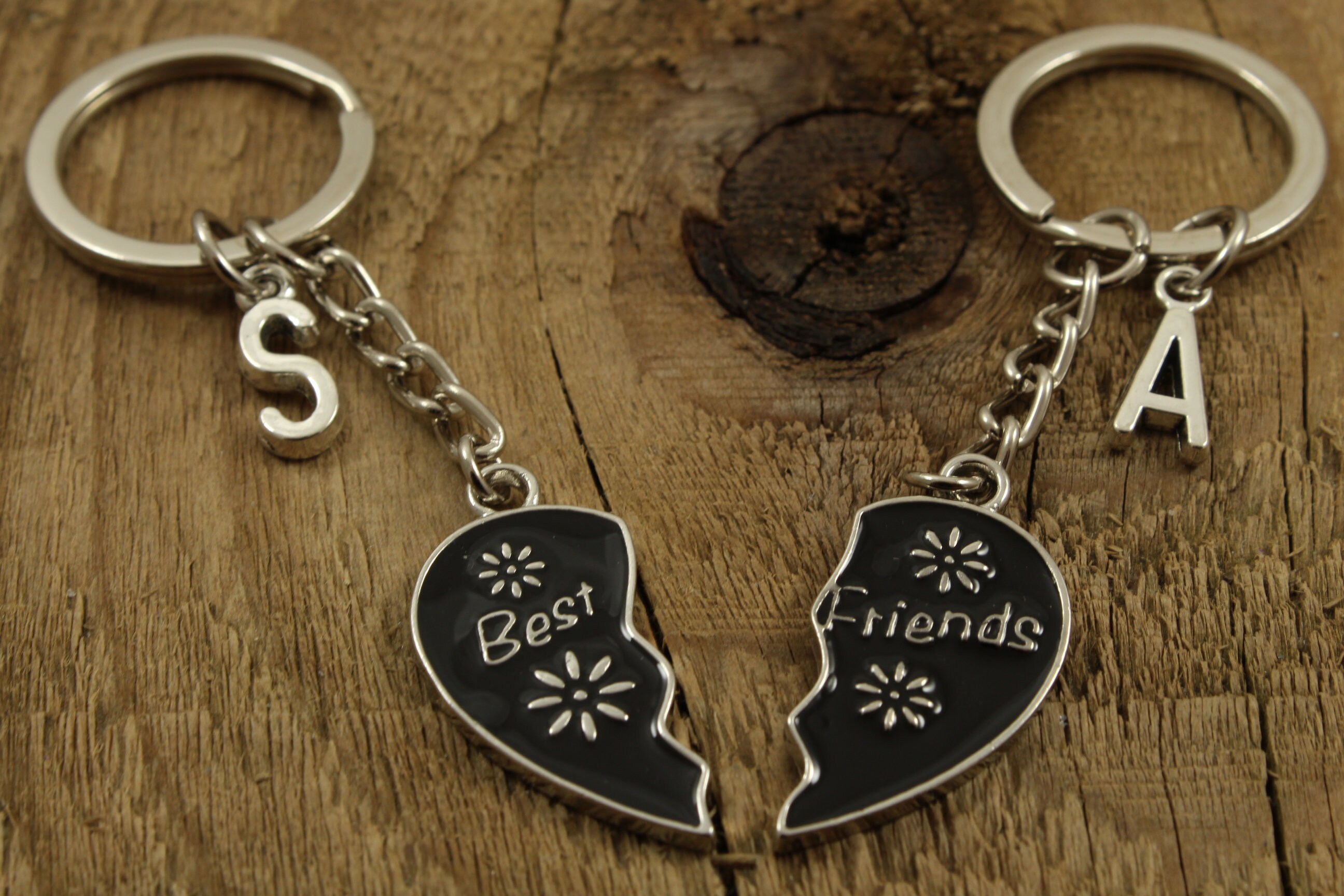 Best Friends Keychains Besties Keyring Gift Set Pair of Best - Etsy UK