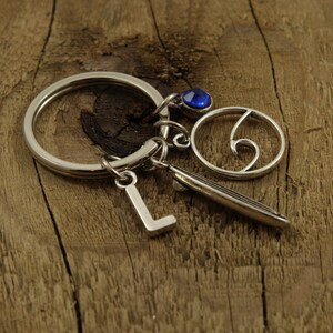 Surfer Keyring, Surfer Keychain, Surfer Keychain, Personalised Gift ...