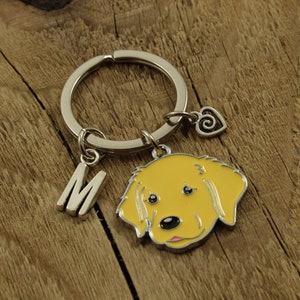 Labrador Keyring, Labrador Keychain, Silver Labrador Keychain, Labrador ...