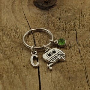 Caravan Keyring, Caravan Keychain, Personalized Caravan Gift ...