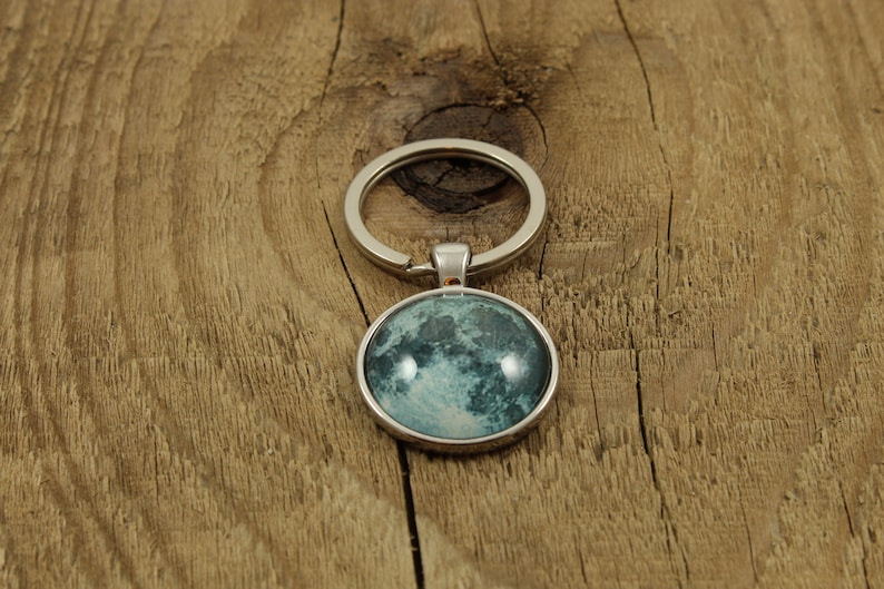 Full Moon Keyring Moon Keychain Moon Keyring Galaxy Gift - Etsy UK