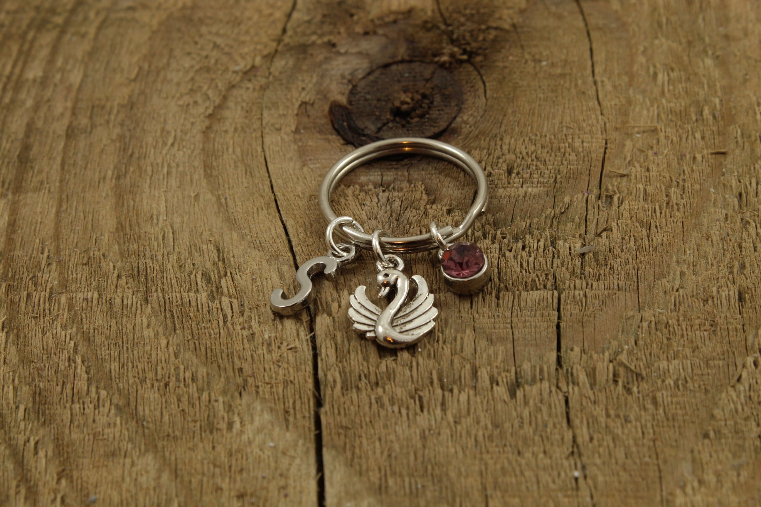 Swan Keyring Swan Keychain Personalized Swan Keyring Swan - Etsy UK