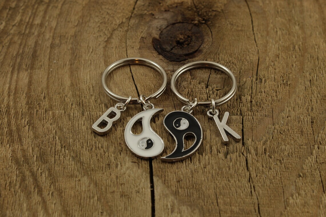 Yin Yang Keyrings, Ying Yang Keychains, Best Friends Keychain, Besties ...