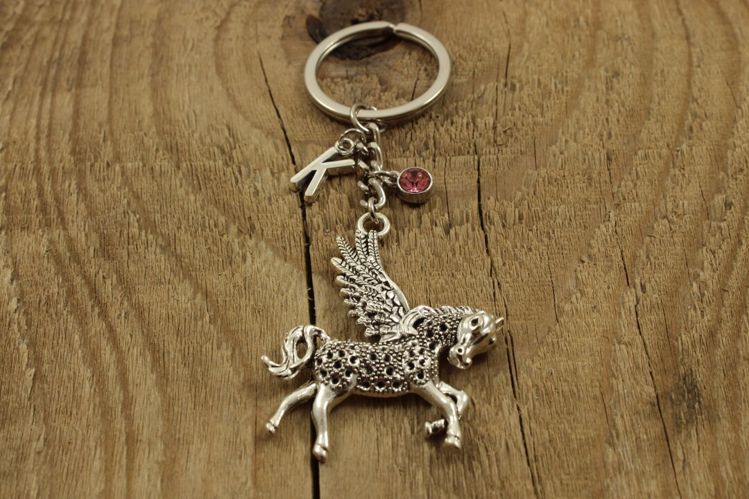 Pegasus Keychain, Pegasus Keyring, Unicorn Keyring, Unicorn, Unicorn ...