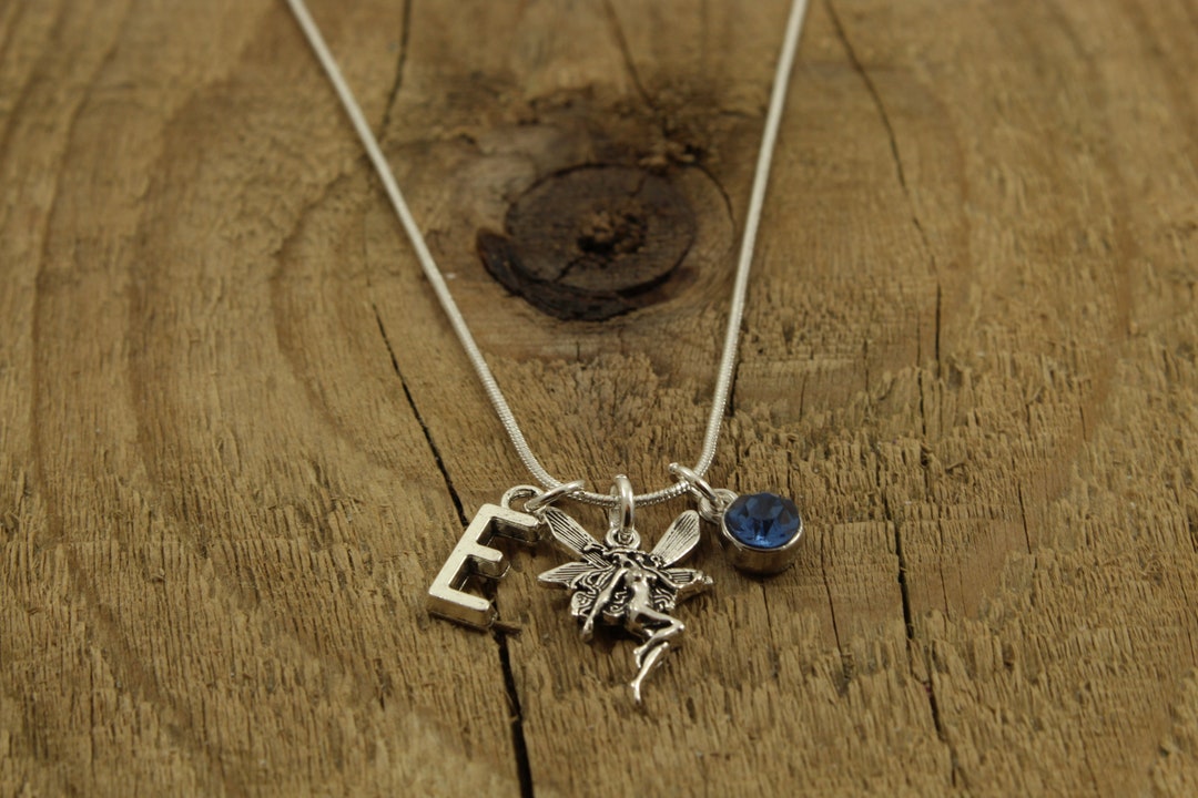 Fairy Pendant, Fairy Necklace, Silver Fairy Necklace, Personalised ...