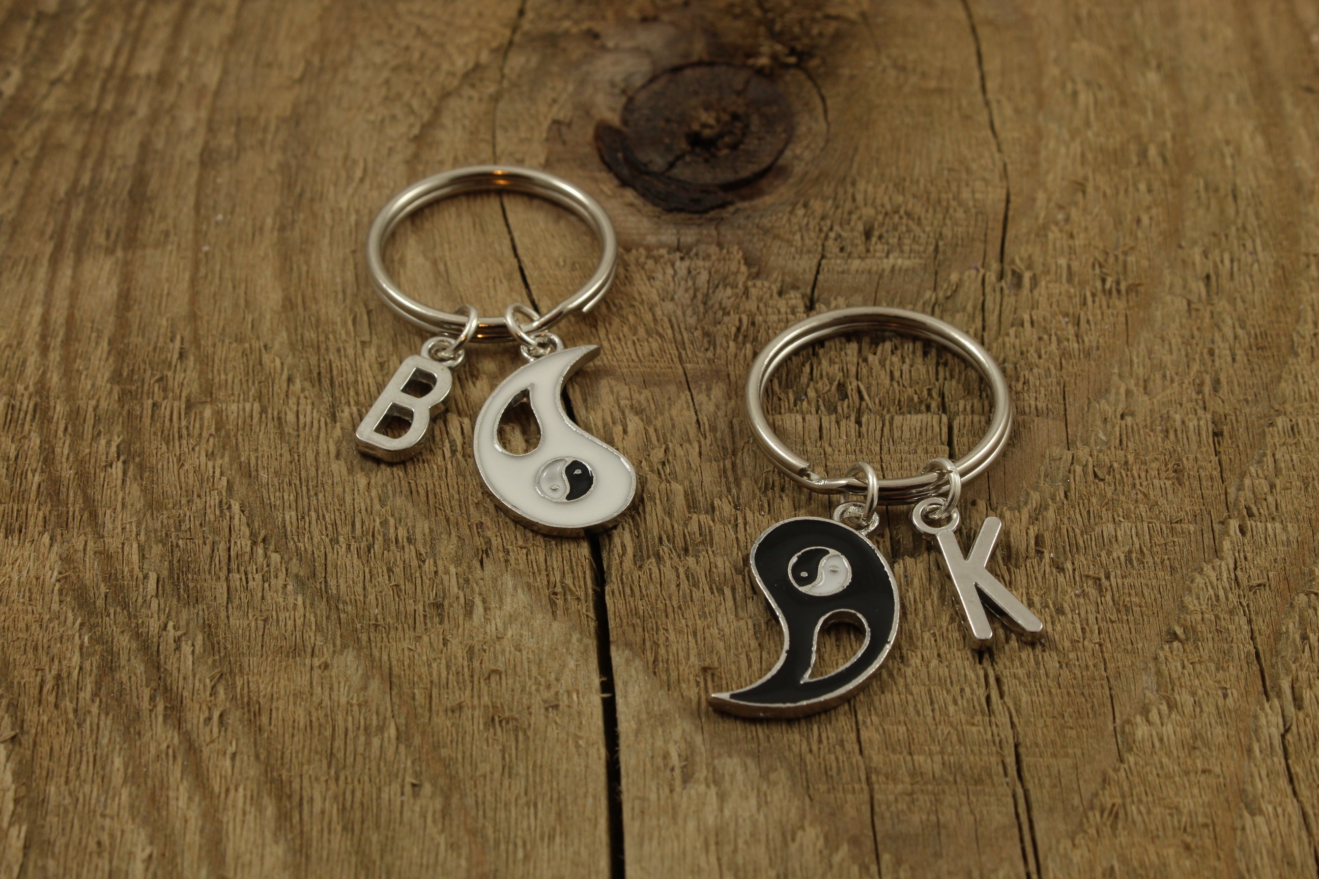 Yin Yang Keyrings, Ying Yang Keychains, Best Friends Keychain, Besties ...