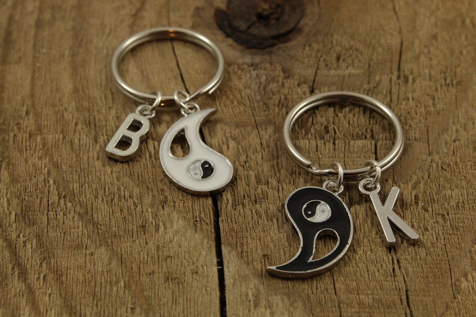 Yin Yang Keyrings Ying Yang Keychains Best Friends Keychain | Etsy