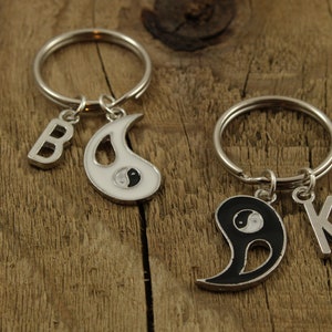 Yin Yang Keyrings, Ying Yang Keychains, Best Friends Keychain, Besties ...