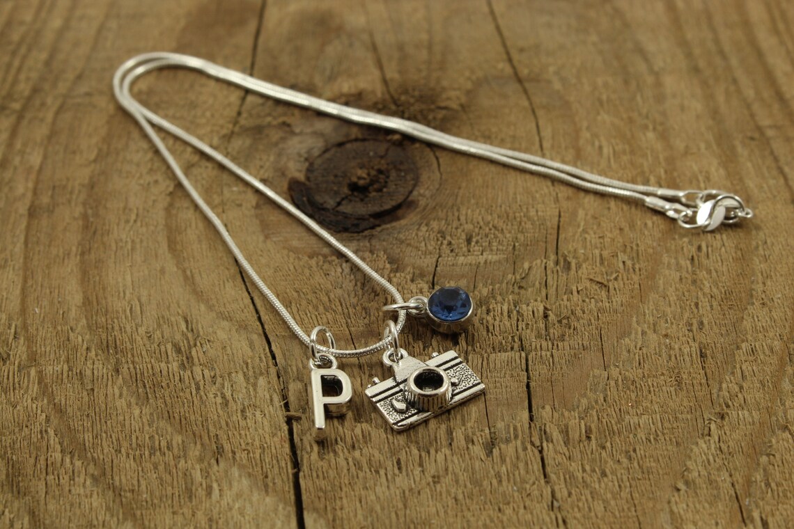 Camera Necklace, Silver Camera Necklace, Camera Charm, Personalised ...