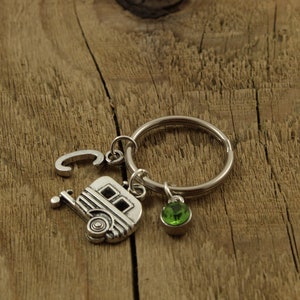 Caravan Keyring, Caravan Keychain, Personalized Caravan Gift ...