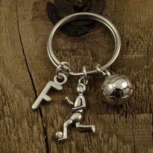 Footballer Keyring, Footballer Keychain, Soccer Keychain, Personalised ...