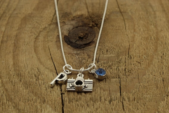 Camera necklace silver camera necklace camera charm | Etsy