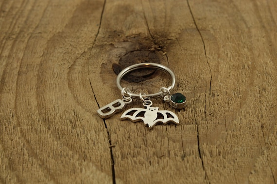 Bat Keyring Bat Keychain Personalized Bat Keyring Bat Gift | Etsy UK