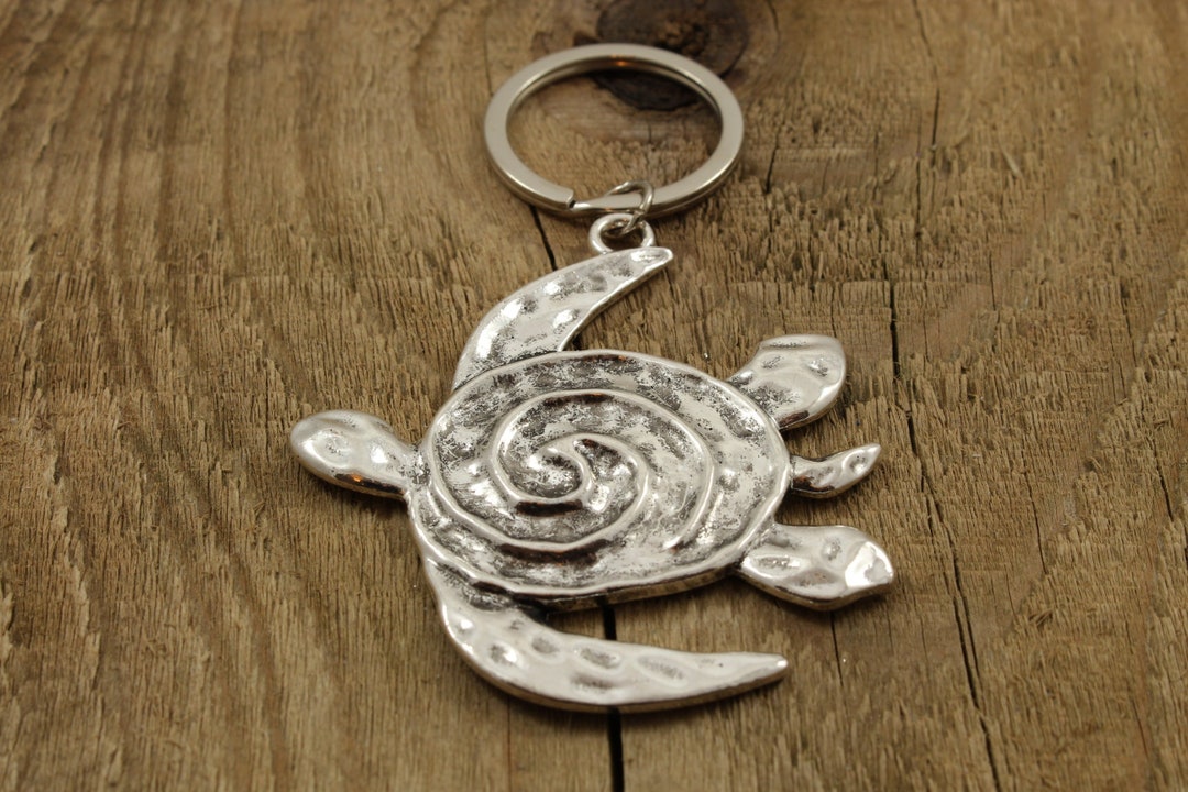 Turtle Keyring, Turtle Keychain, Large Turtle Keyring, Animal Lover ...