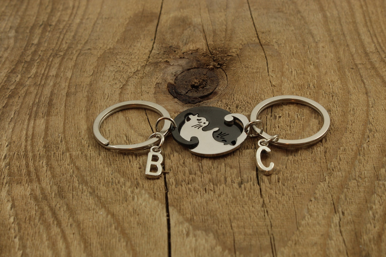 Cat Lover Keychains, Cat Keyring Gift Set, Pair of Best Friend ...