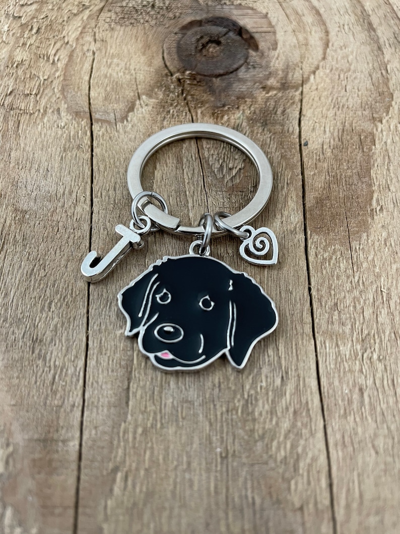 Labrador Keyring Labrador Keychain Silver Labrador Keychain - Etsy