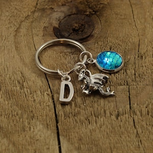 Dragon Keyring, Dragon Keychain, Dragon Scale Keyring, Personalised ...