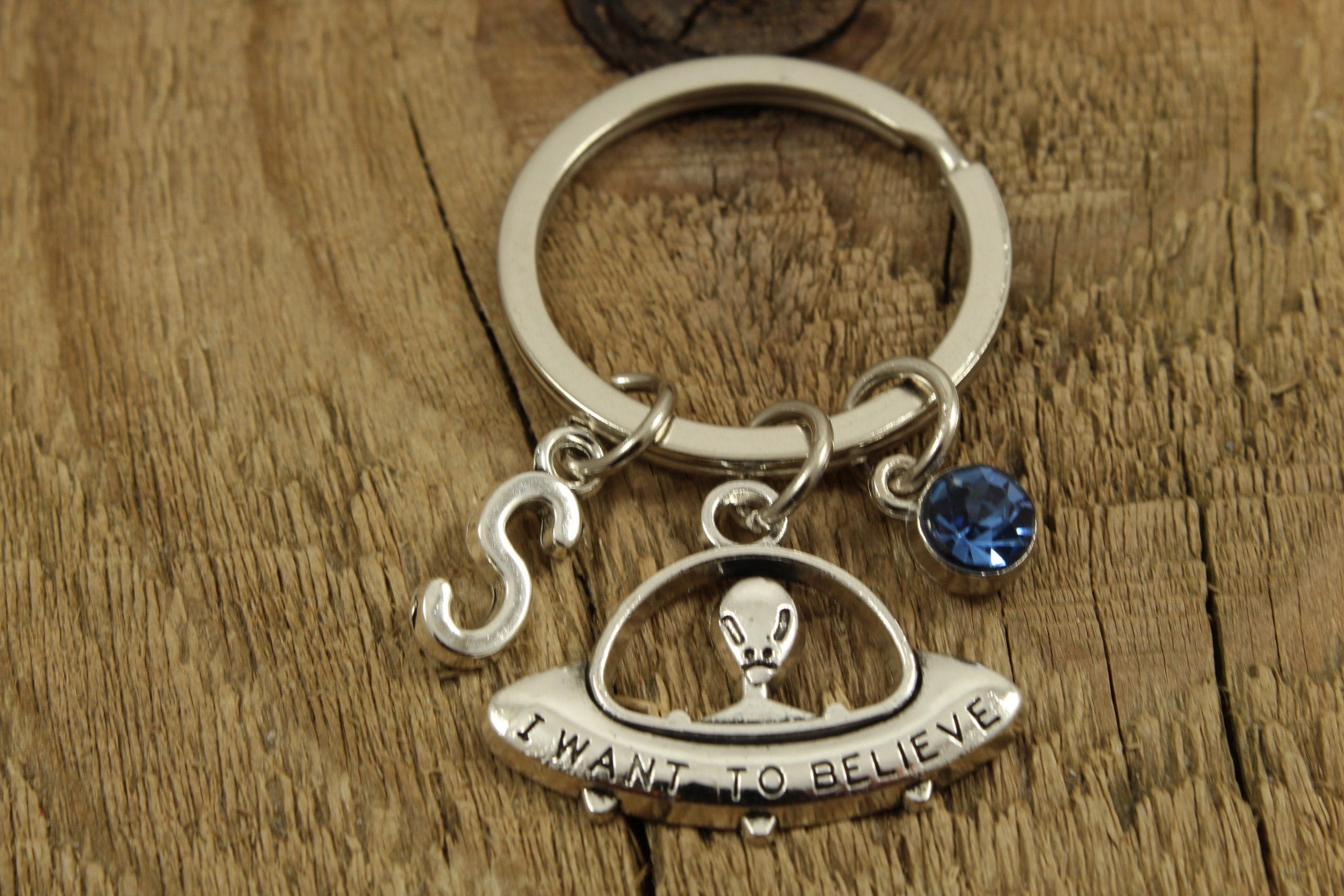 Alien Keyring, Alien Keychain, Alien Charm, Personalised Keyring ...