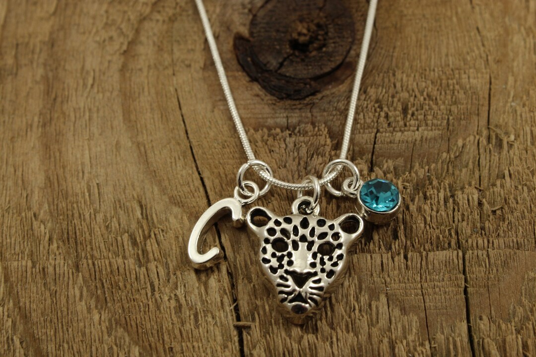 Leopard Necklace, Leopard Pendant, Leopard Charm, Personalised Necklace ...