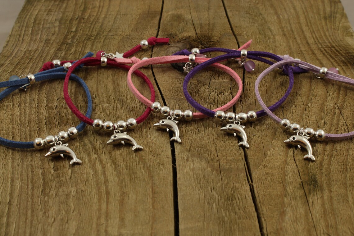 Dolphin Friendship Bracelets, Dolphin Bracelet Set, Set of 5 Friendship ...