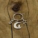 Moon Keyring, Cat Moon Keychain, Moon Cat Keyring, Personalised Keyring ...