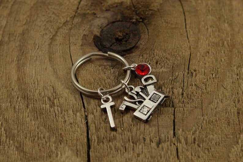 Toolbox Keyring Toolbox Keychain Handyman Keychain | Etsy