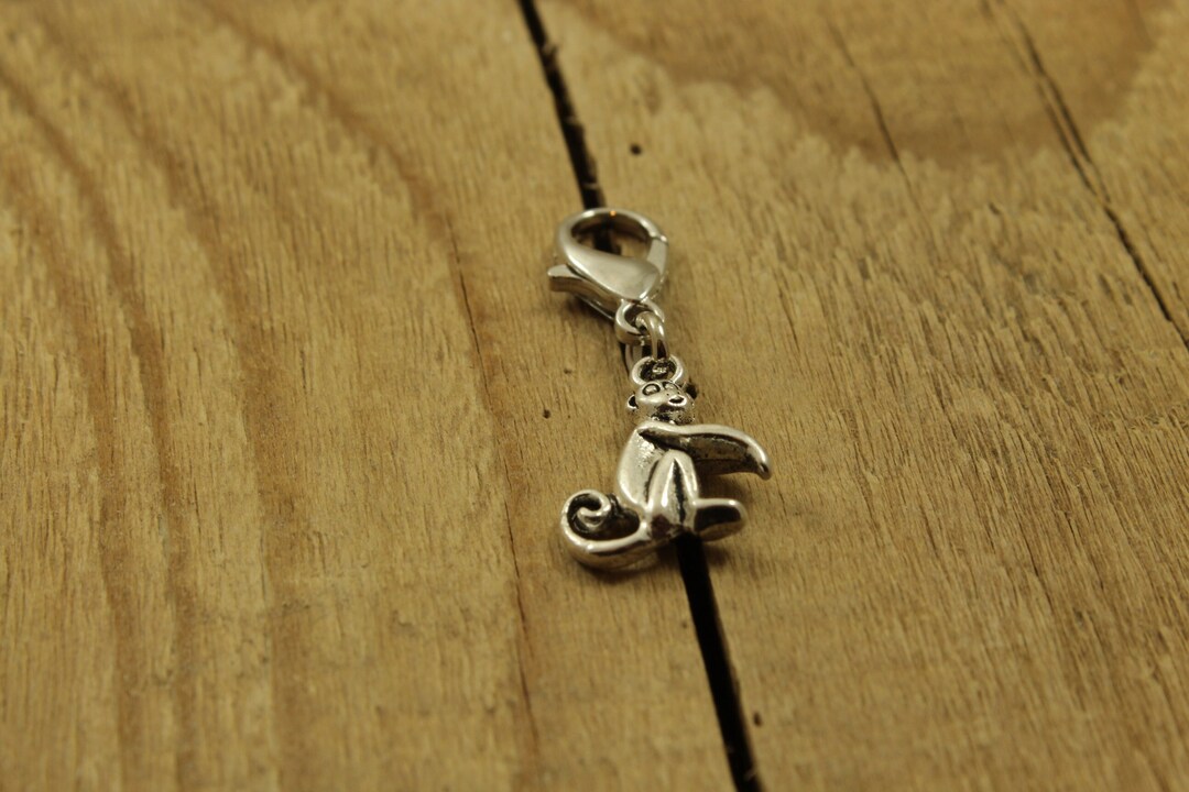 Monkey Zipper Charm, Monkey Clip, Zipper Charm, Monkey Zip Charm ...