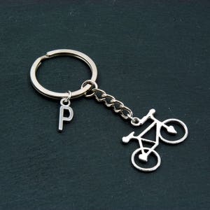 Cyclist Keyring, Bicycle Keychain, Bike Keychain, Personalised Cyclist ...