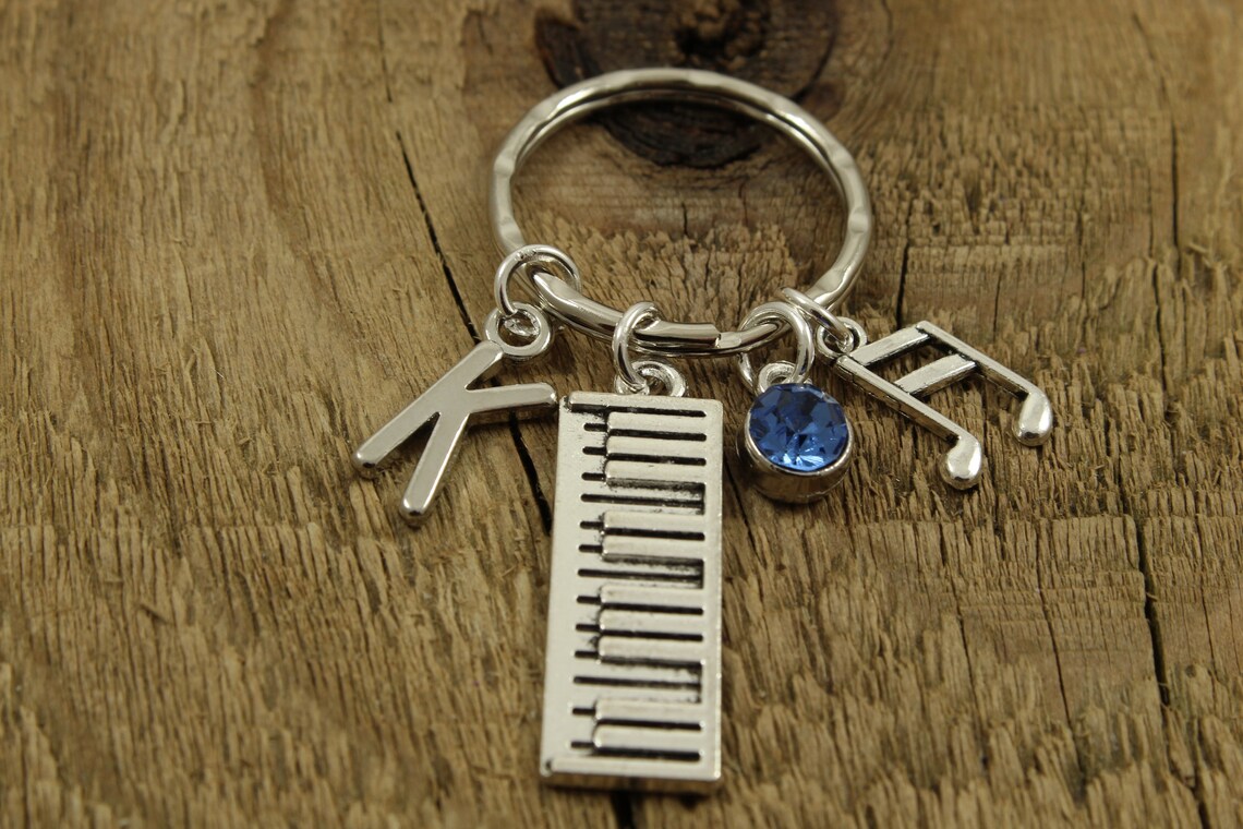 Keyboard Keyring Keyboard Keychain Musician Keyring | Etsy UK