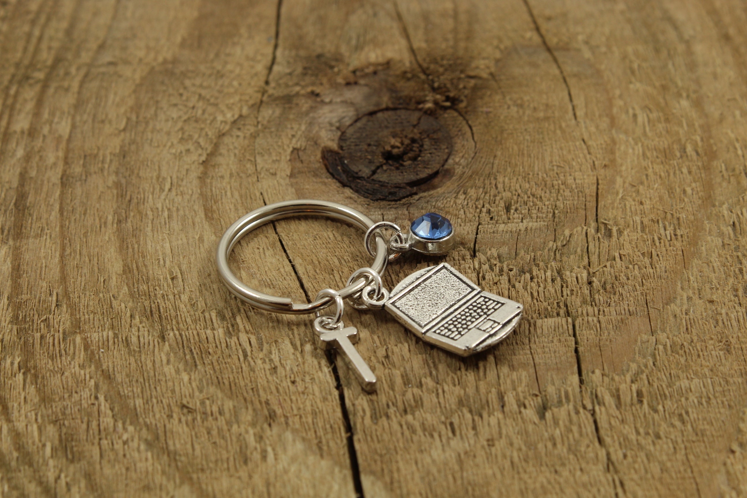 Computer Keyring Laptop Keychain Personalised Keyring - Etsy UK