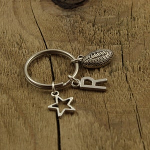 Rugby Keyring, Rugby Keychain, Rugby Ball Keychain, Personalised Rugby ...