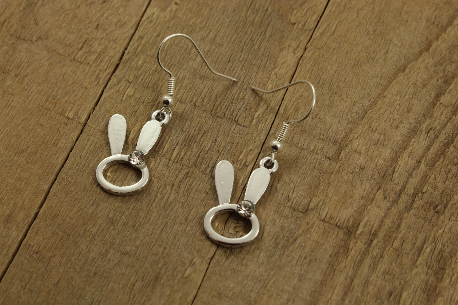 Bunny Ear Earrings Rabbit Earrings Silver Rabbit Earrings - Etsy UK