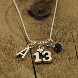 13 Necklace, 13th Birthday Gift, 13th Birthday Necklace, 13 Pendant ...