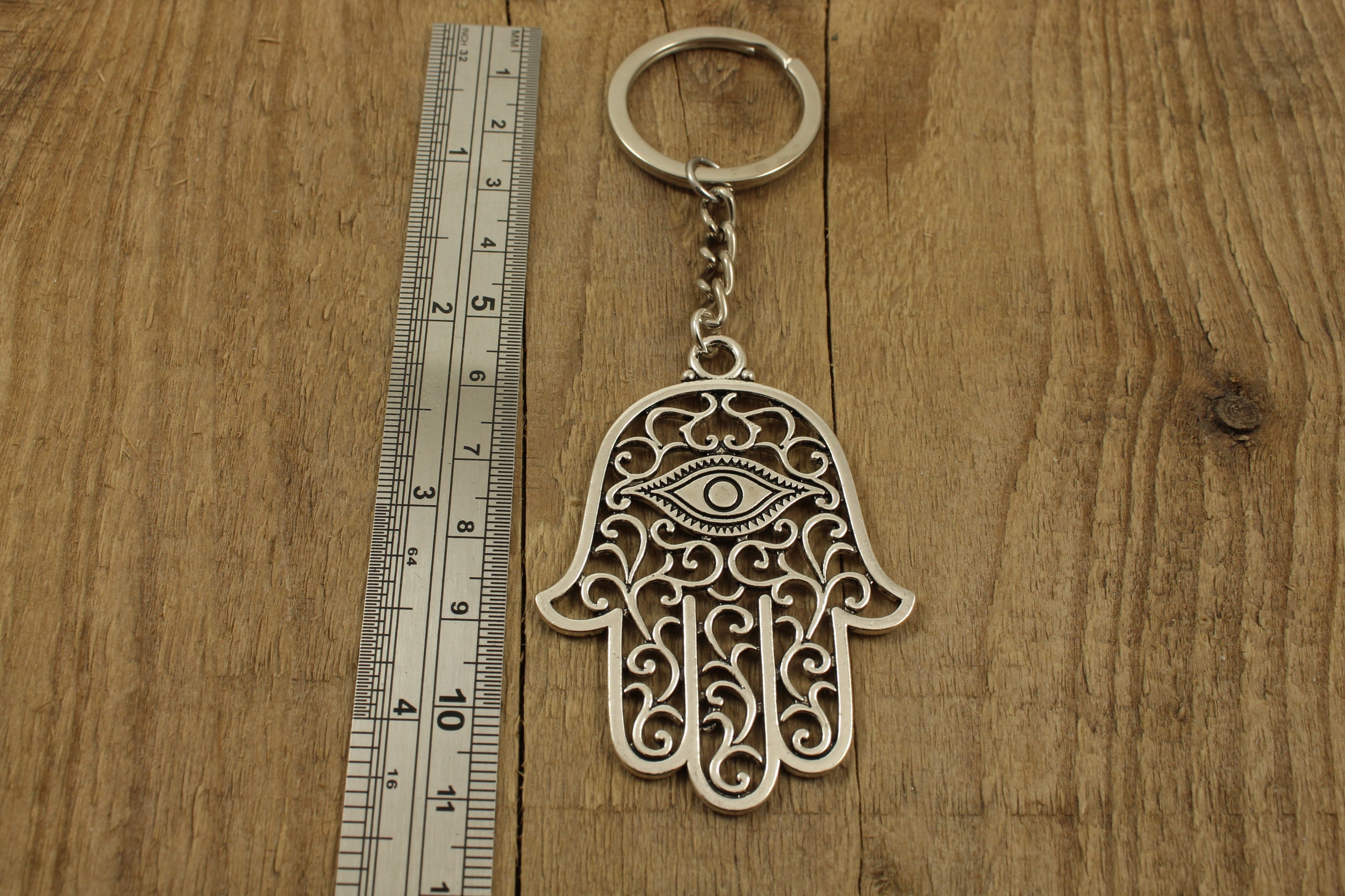 Hamsa Hand Keyring Hamsa Keychain Protective Gift Evil Eye - Etsy UK