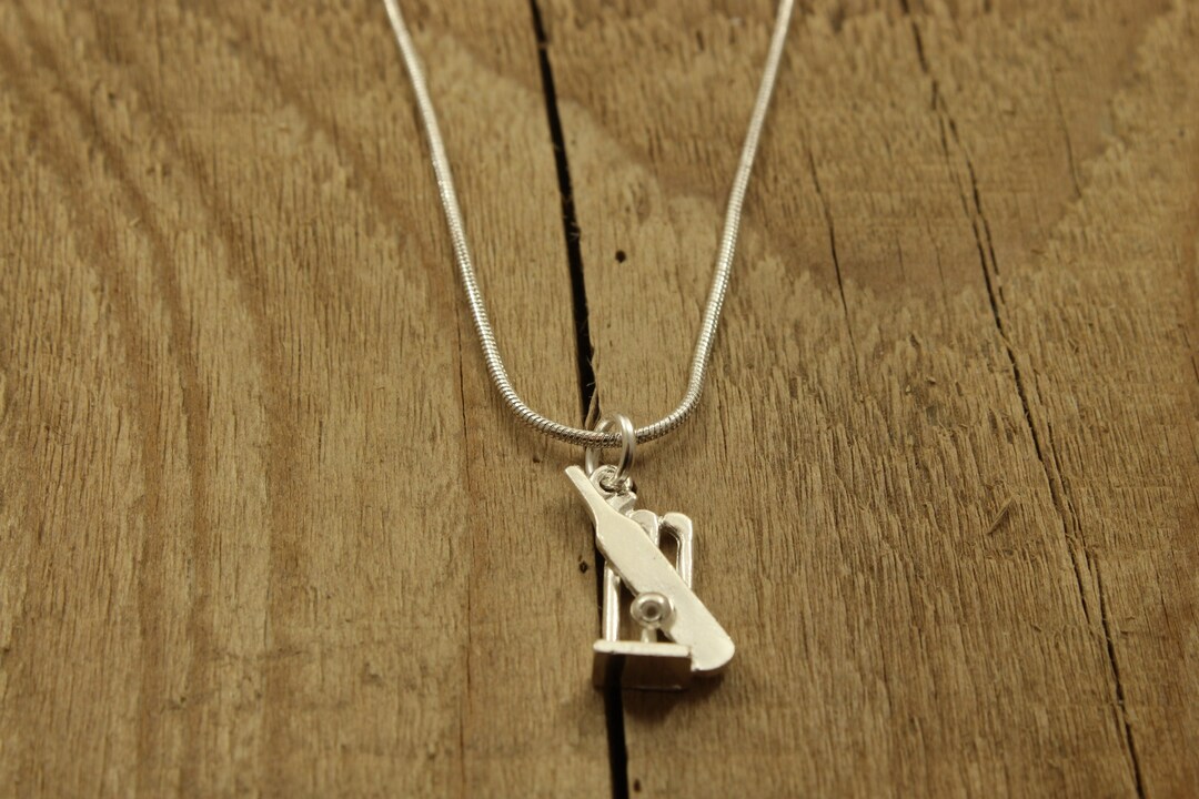 Cricket Necklace, Cricket Stump Necklace, Silver Cricket Necklace ...