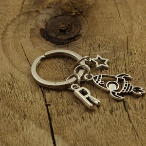 Rocket Keychain, Rocket Keyring, Space Keychain, Space Keyring ...