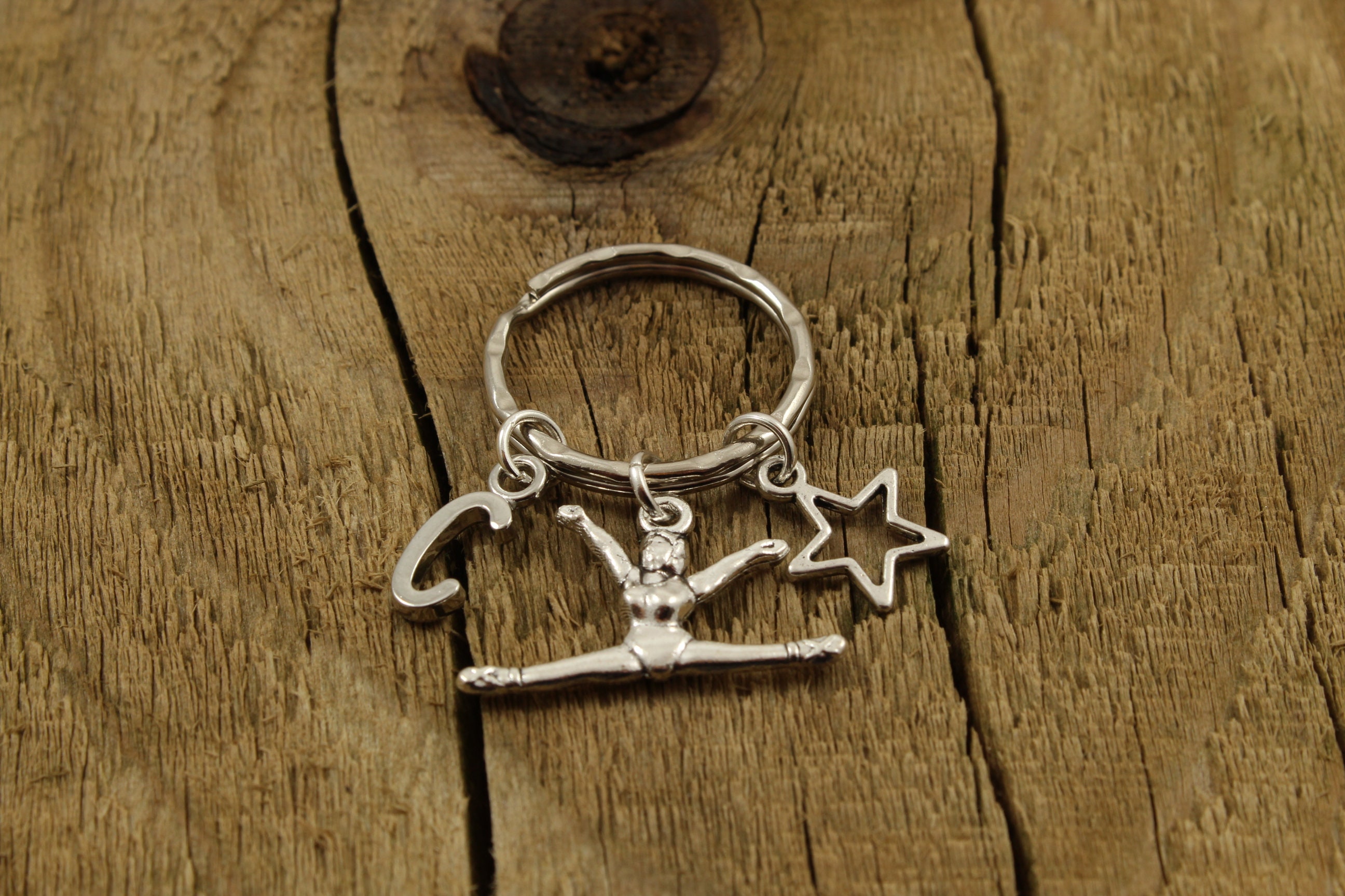 Gymnast Keychain, Gymnastics Keyring, Gym Keyring, Personalized Gymnast ...