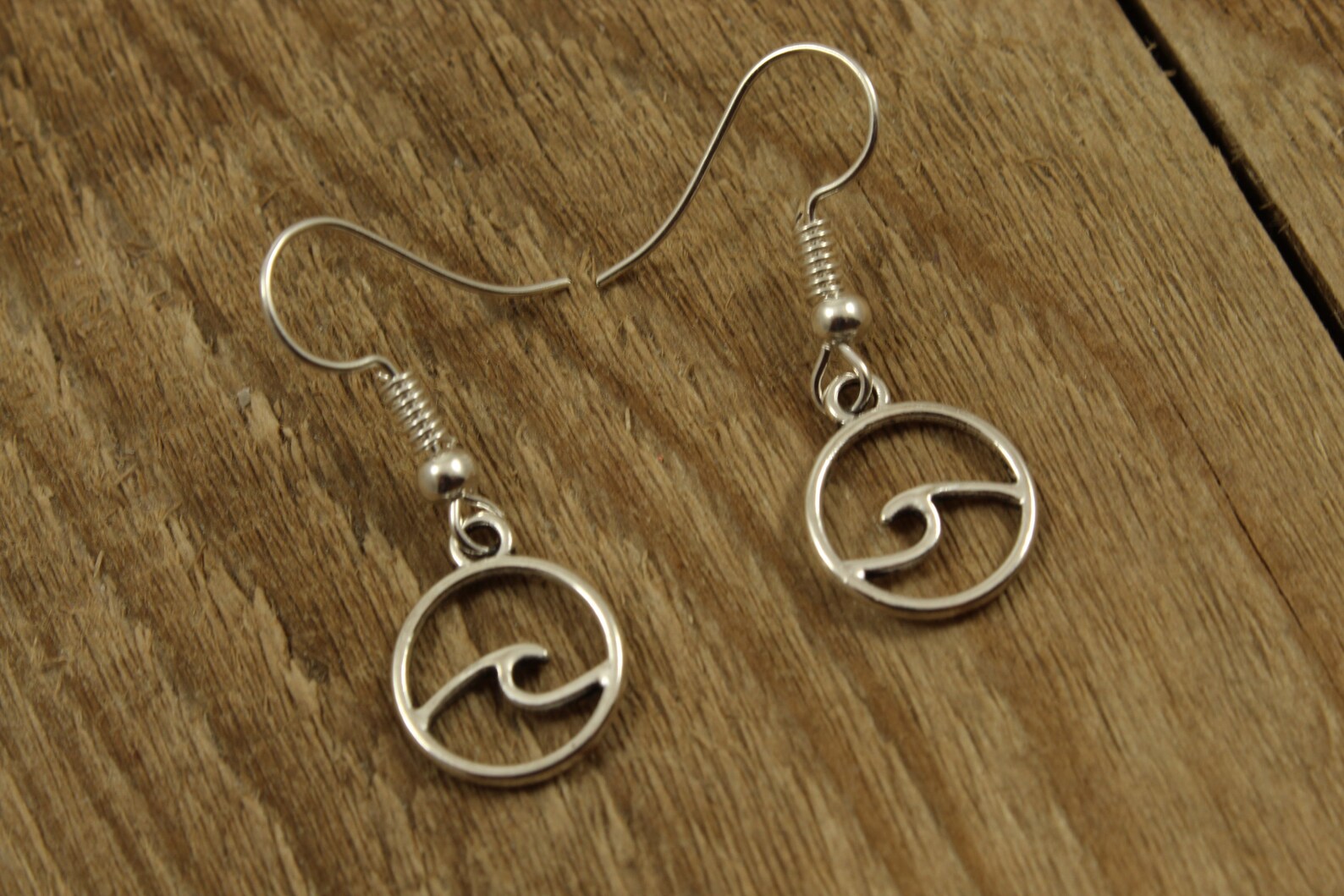 Silver Wave Earrings, Wave Earrings, Crest of Wave Earrings, Wave ...